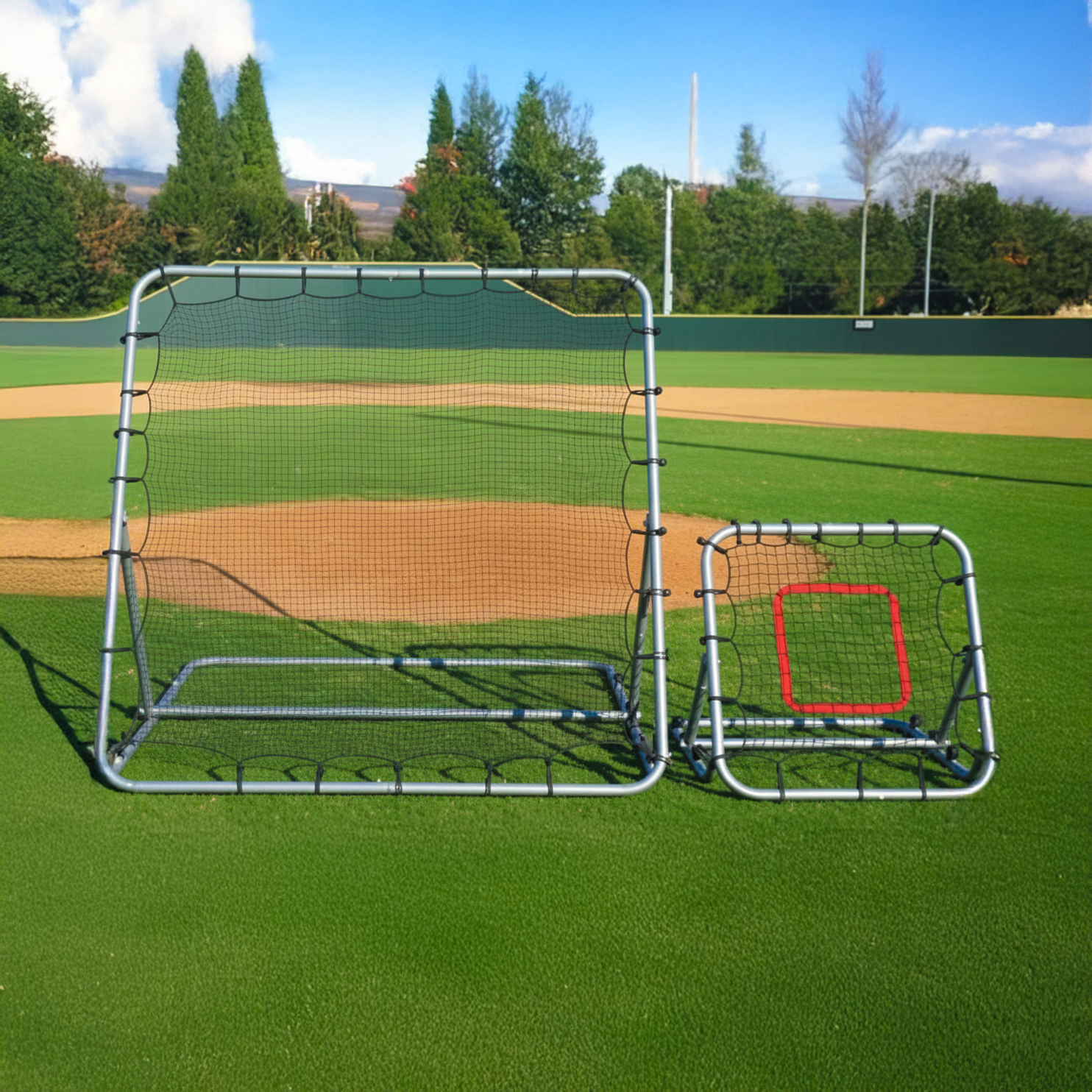 The Complete Fielding System | Rebounder XL (5'x5') + Pro (3'x3') Comb